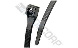 POOL360 | 8" EXTREME 50# BLACK CABLE TIE