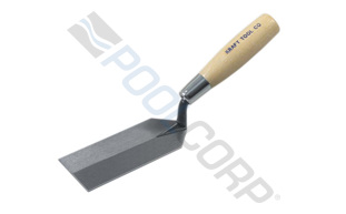 POOL360 | 8" x 2" Margin Trowel with Wooden Handle