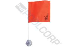 POOL360 | 12" x 12" Stik-A-Flag Water Ski Flag