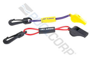 POOL360 | Red/Black Whistle with Lanyard