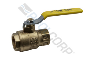 POOL360 | .25" NPT Full Port Threaded Brass Ball Valve