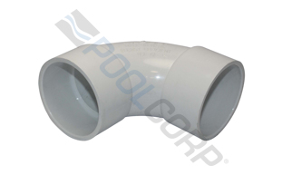 POOL360 | 3" Slip x Slip SCH40 PVC 90 Degree Sweep Elbow