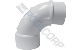 POOL360 | 2" White Slip x SP Sweep Elbow