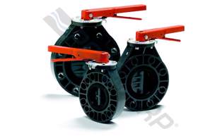 POOL360 | 3" PVC/EPDM Butterfly Valve with Metal Lever Handle