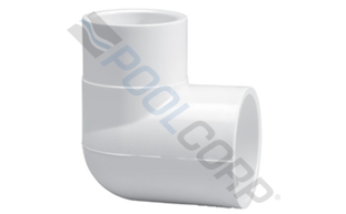 POOL360 | 2" x 1.5" (2" SP) White Slip x Slip with SP SCH40 Reducing Elbow