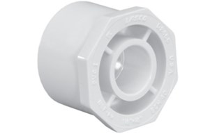 POOL360 | 1.25" x .75" White SP x Slip SCH40 Reducer Bushing