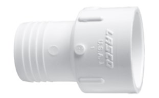 POOL360 | .75" White INSERT Barb x Slip SCH40 Adapter