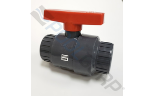 POOL360 | 2" Black/Red Compact PVC/EPDM T x T