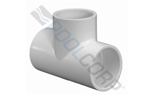 POOL360 | .75" White Slip x Slip x Slip SCH40 Tee