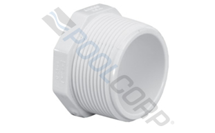 POOL360 | 1.5" White MPT SCH40 PVC Plug