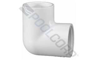 POOL360 | 2" Slip x FPT SCH40 PVC 90 Degree Elbow