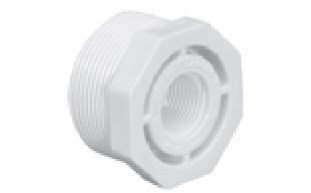 POOL360 | 1.5" x .75" White MPT x FPT SCH40 Threaded Reducer Bushing