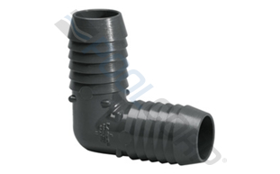 POOL360 | 1.25" Gray Insert x Insert 90 Degree Elbow
