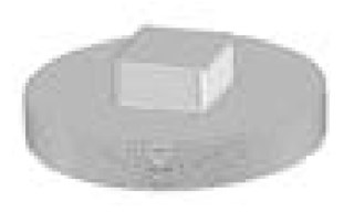 POOL360 | 3" White MPT DWV Raised Nut Cleanout Plug