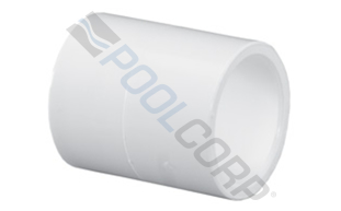 POOL360 | 1" White Slip x Slip SCH40 PVC Nested Coupling