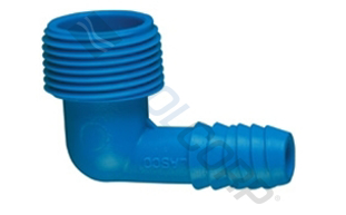 horizon | Blue Twister® 1/2" Double Helix x MPT Irrigation Elbow