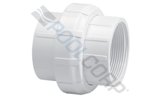 POOL360 | 2" White Union (O-Ring Type) SCH40 PVC FPT x FPT