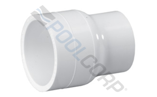 POOL360 | 1.5" x 1.25" White Slip x Slip SCH40 Reducer Coupling