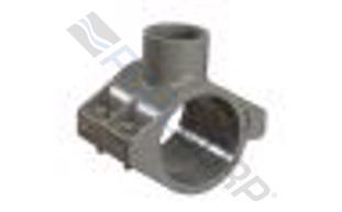 POOL360 | 2" x 2" x 1.5" HDPE x Female ACME Heavy Turf Tap't Saddle with ACME Top-Out