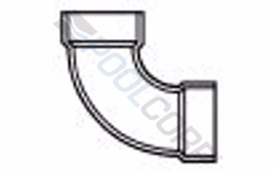 POOL360 | 3" H x H DWV Long Sweep .25" Bend