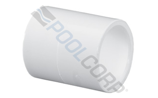 POOL360 | .5" White Slip x Slip SCH40 PVC Nested Coupling