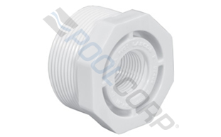 POOL360 | .75" x 3/8" White MPT x FPT SCH40 Threaded Reducer Bushing