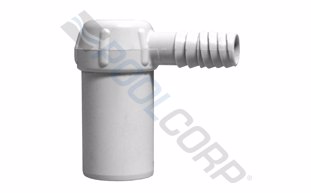 POOL360 | .75" White Funny Pipe x Spigot Push Fitting Elbow