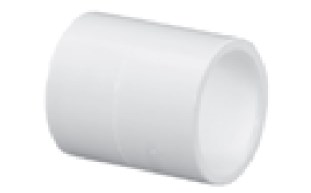 POOL360 | .5" White Slip x Slip SCH40 PVC Nested Coupling