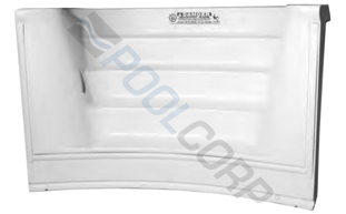 POOL360 | AF W_POLEKIT 8' FRENCH CURVE STEP WHT