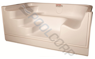 POOL360 | AF W_POLEKIT 8' STEP & LEISURE BENCH WHT