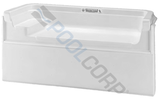 POOL360 | 8' x 42"/48" Straight Sunledge Step Thermoplastic, White