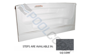 POOL360 | 42" x 8' x 49" Cantilever Straight Step w/ Pole Kit for Roman ...