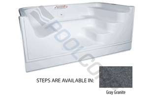 POOL360 | AF W_POLEKIT CNT STEP AND BENCH 8' CNTLVR GRAY