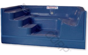 POOL360 | 42" x 8' x 54" Cantilever AF Step & Bench Blue Granite