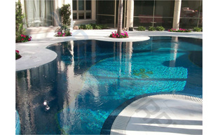 POOL360 | 10" White Lawson Aquatics Perpendicular Grating Straight