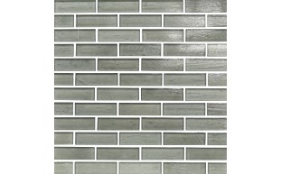POOL360 | 1" x 3" Glass Tile Elemental Quicksilver