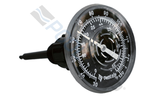 POOL360 | 1/2'' MNPT Nylon Well In Line Thermometer