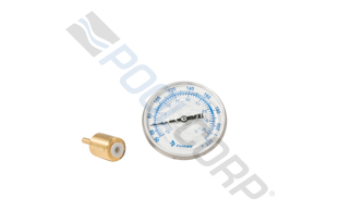 POOL360 | .75'' Brass Well Thermometer