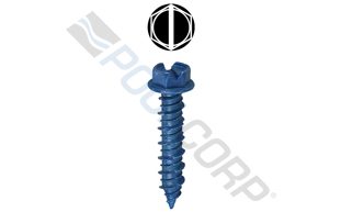 POOL360 | 1/4'' x 1-1/4'' Slotted Hex Washer Head Concrete Screw Anchor