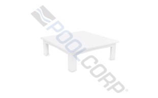 POOL360 | White Mainstay Square Coffee Table
