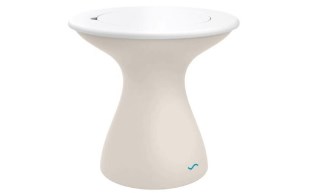 POOL360 | White Lid Cloud Base Autograph Tall Ice Bin Side Table