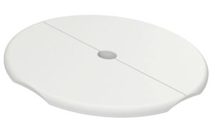 POOL360 | White Signature Side Table Lid with Umbrella Hole