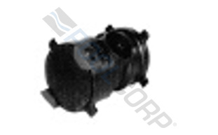 POOL360 | 4" Ductile Iron Tapped Cap with Side Outlet