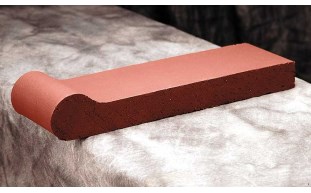 POOL360 | 3-5/8" x 12-1/2" x 1-1/4" Plantation Red Safety Grip Brick Coping