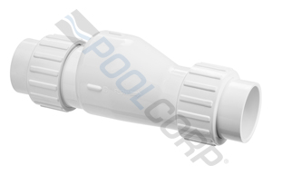 POOL360 | 2" Clear Union x Union Smart Check Valve with Magnet