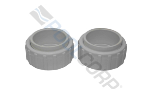 POOL360 | 2" White Pump PVC Union Assembly Half 2 Pack