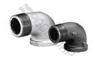 POOL360 | 2" Galvanized Malleable 90 Degree Street Elbow