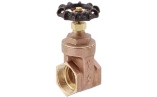 POOL360 | 1.5" Brass Full Port Gate Valve Threaded and Sweat