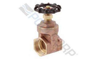 POOL360 | 3/4" Brass Full Port Gate Valve Threaded and Sweat