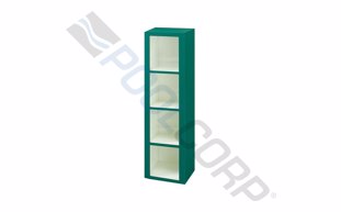 POOL360 | 12" x 15" x 72" 4-Tier Cubby